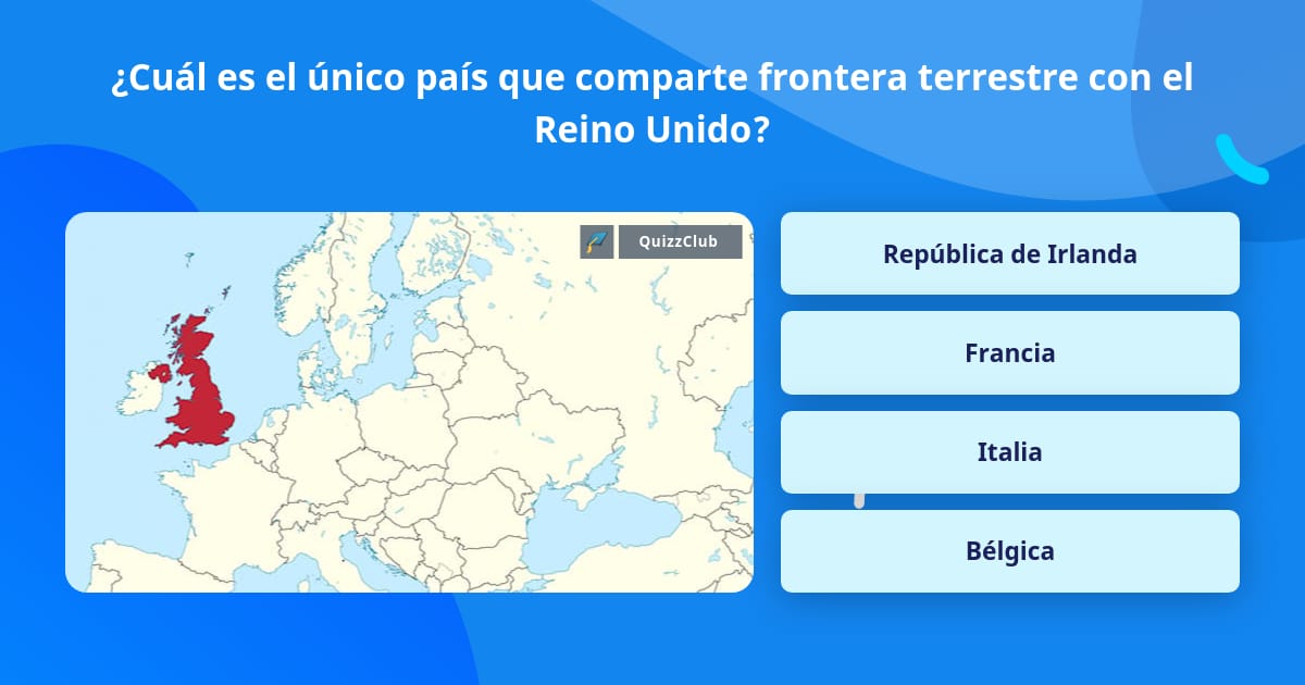 ¿Cuál es el único país que comparte... | Las Preguntas Trivia