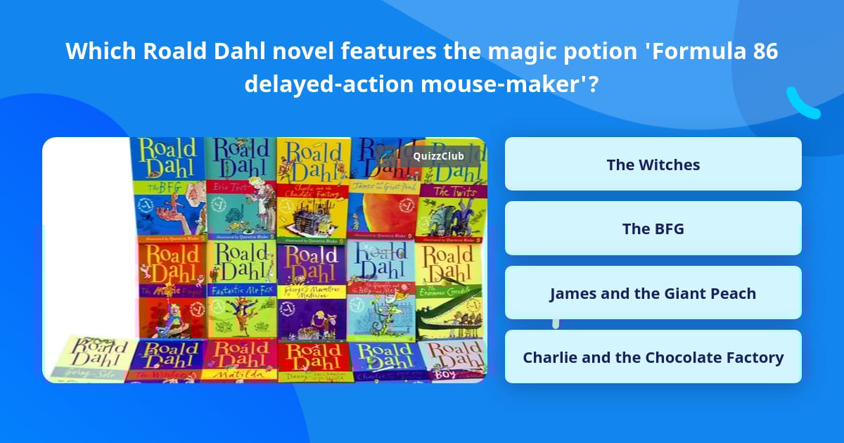 Which Roald Dahl novel features the... | Trivia Questions | QuizzClub