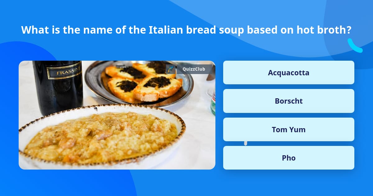 What is the name of the Italian... | Trivia Questions | QuizzClub