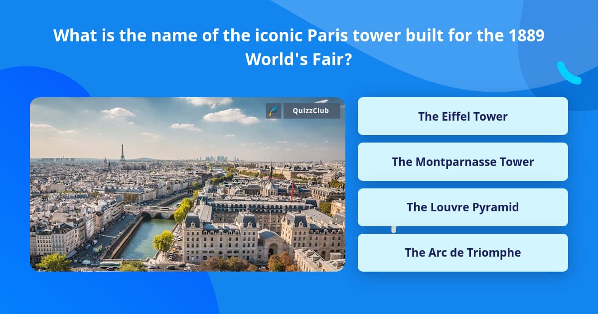 What is the name of the iconic Paris... | Trivia Questions | QuizzClub