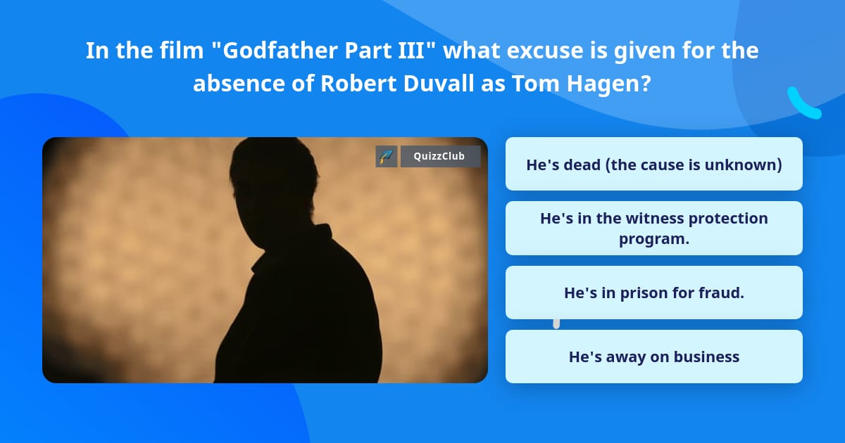 In the film "Godfather Part III"... | Trivia Questions | QuizzClub