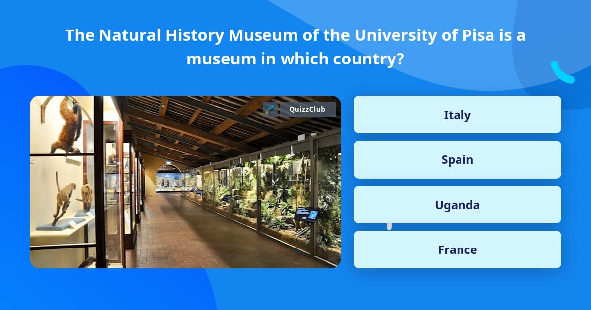 The Natural History Museum of the... | Trivia Questions | QuizzClub