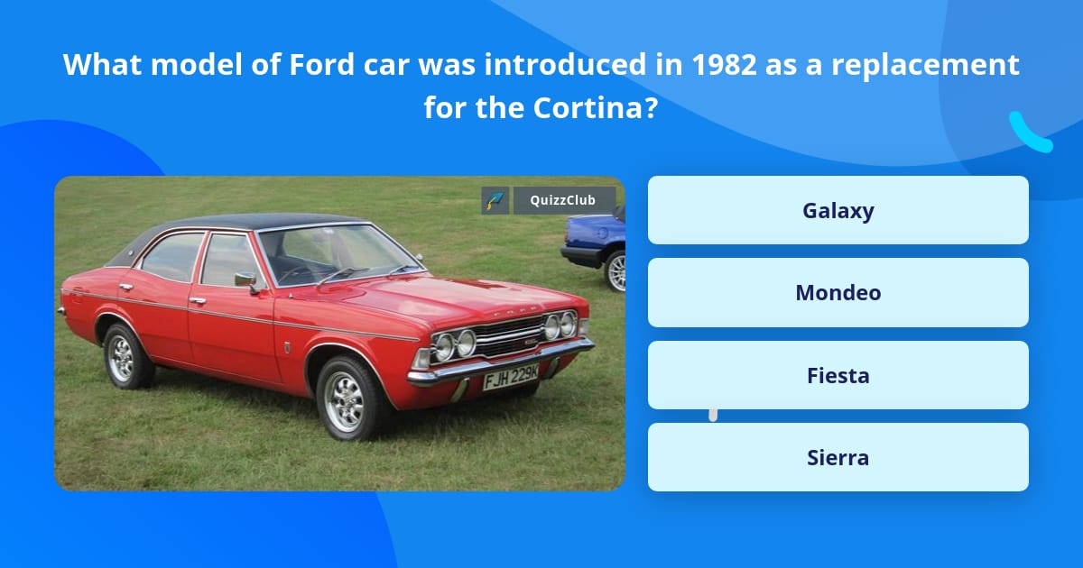 What model of Ford car was... | Trivia Answers | QuizzClub