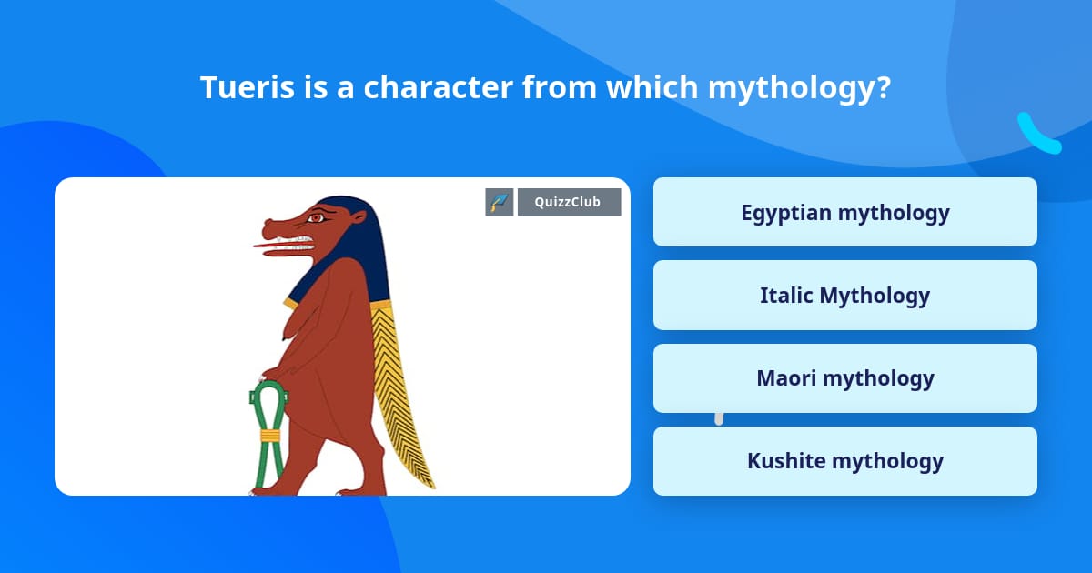 Tueris is a character from which... | Trivia Answers | QuizzClub