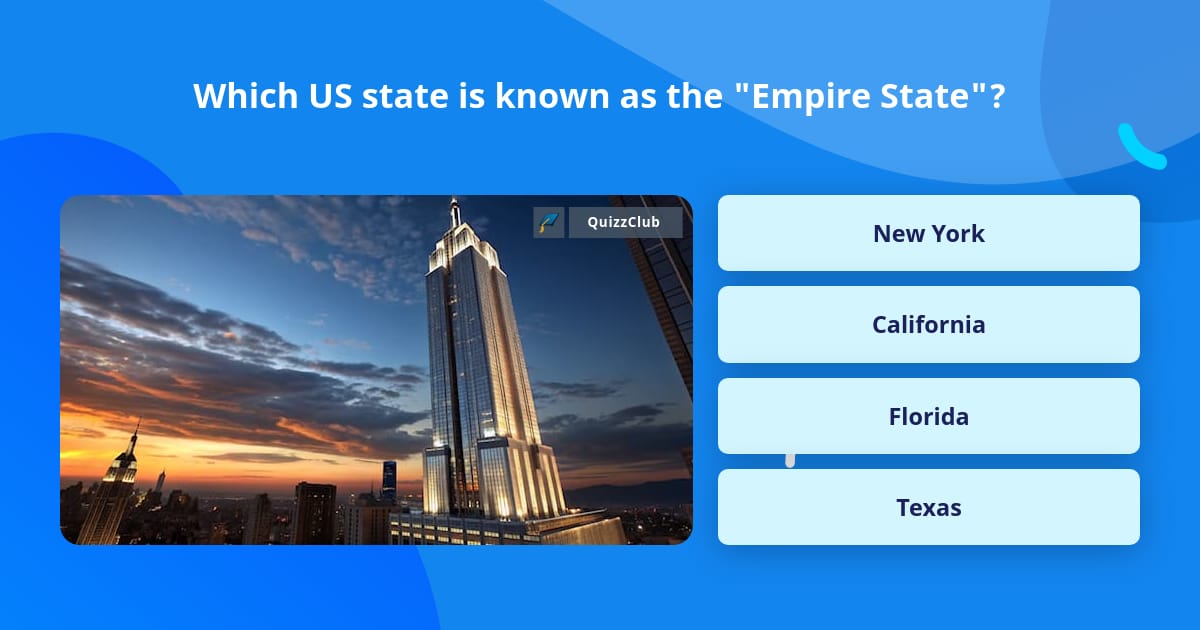 Which US state is known as the... | Trivia Questions | QuizzClub