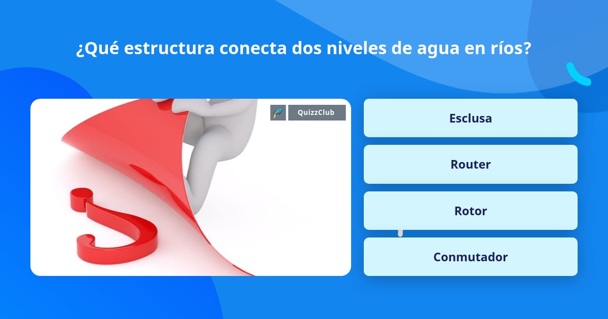 ¿Qué estructura conecta dos niveles... | La respuesta de Trivia