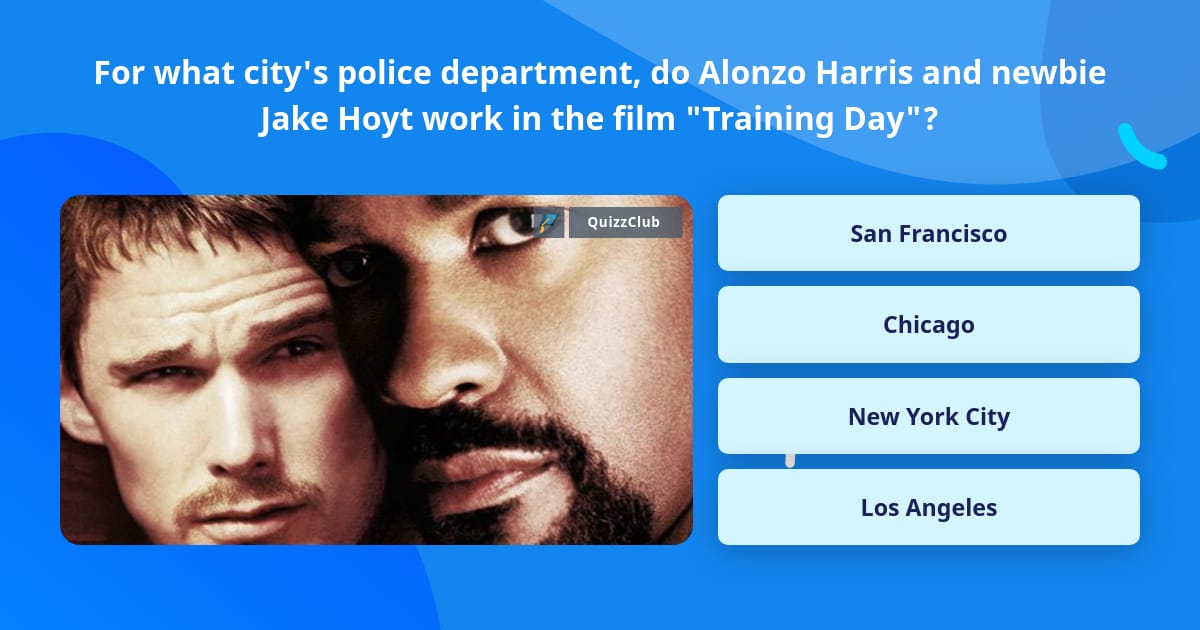 For what city's police department,... | Trivia Questions | QuizzClub