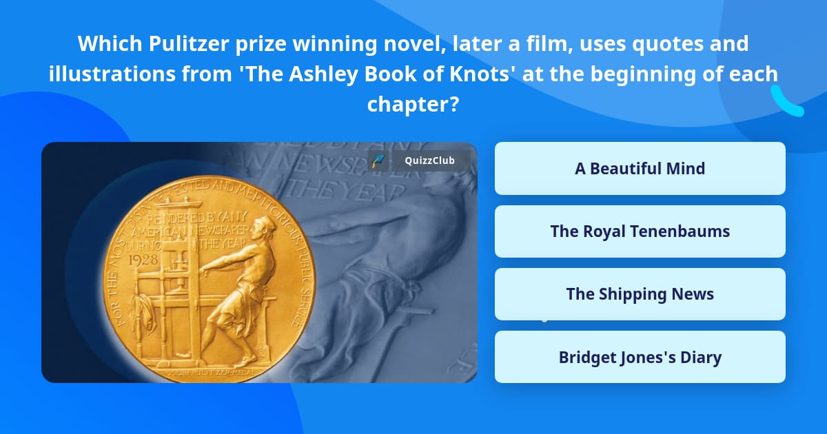 Which Pulitzer prize winning novel,... | Trivia Questions | QuizzClub