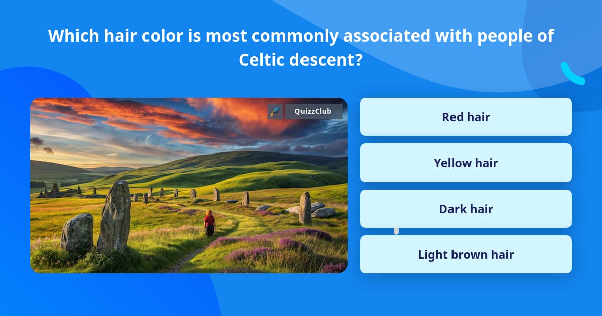 Which hair color is most commonly... | Trivia Questions | QuizzClub