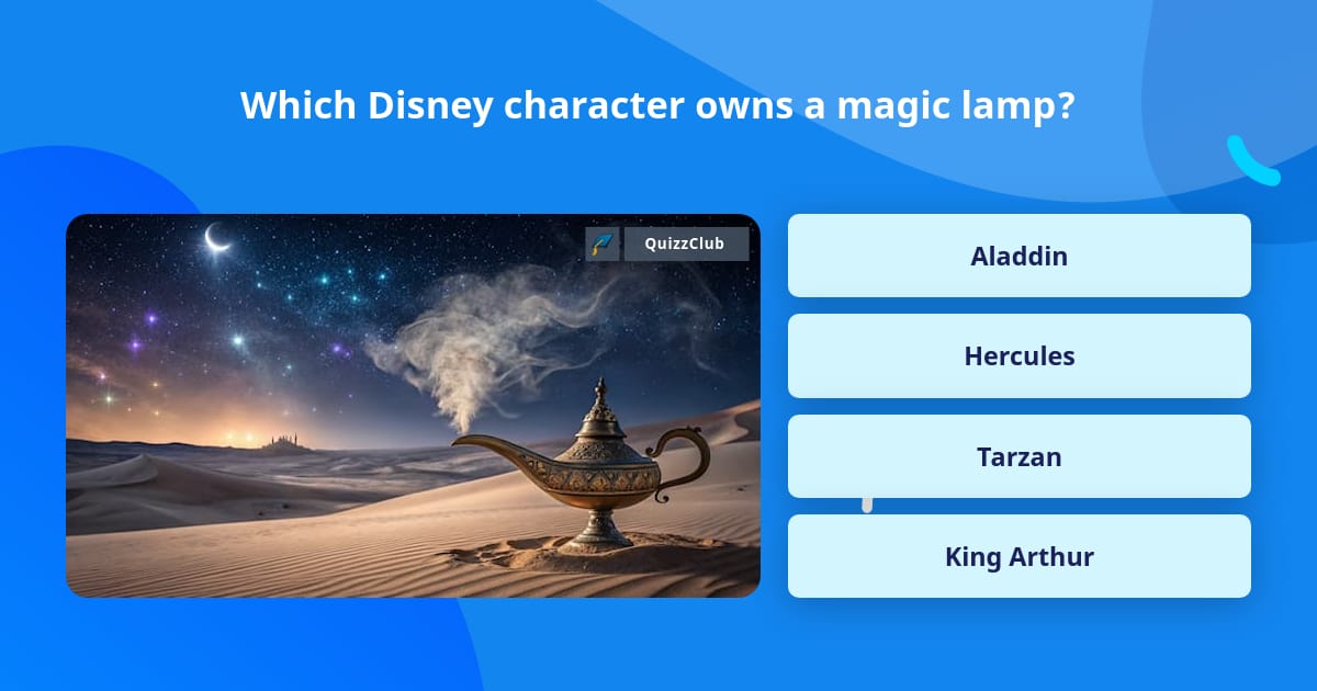Which Disney character owns a magic... | Trivia Questions | QuizzClub