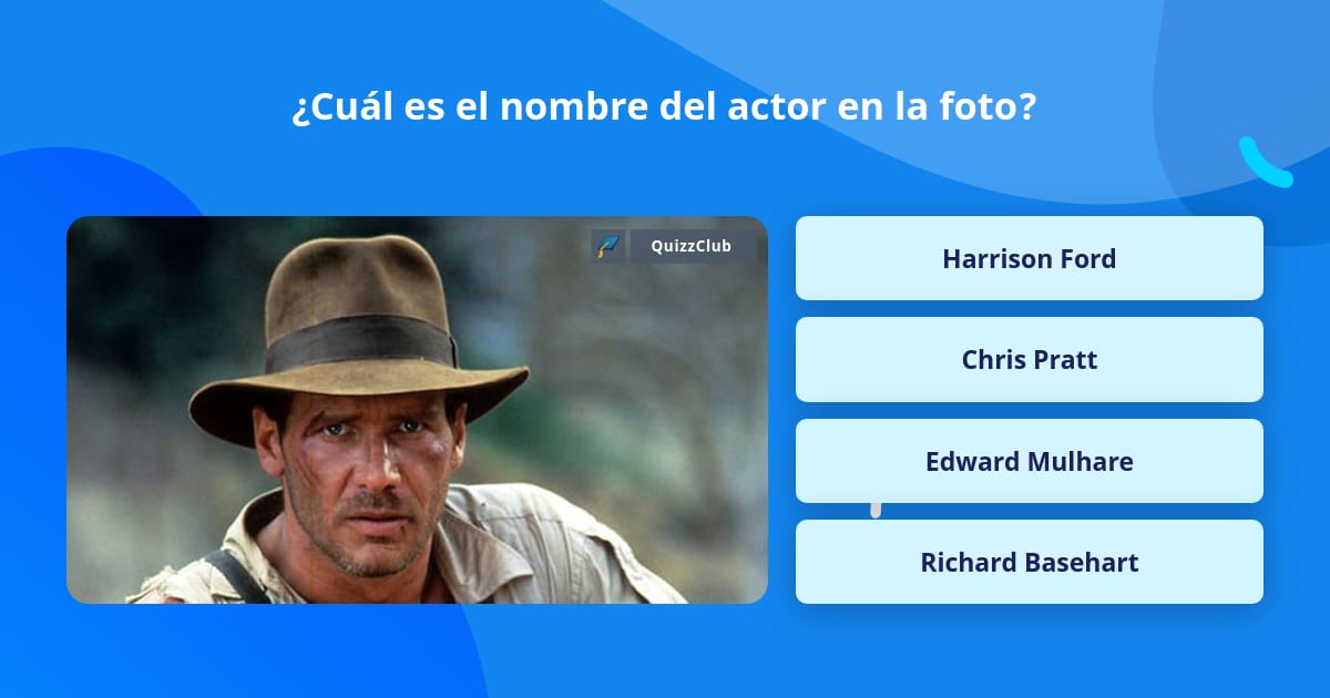 ¿Cuál es el nombre del actor en la foto? | Las Preguntas Trivia