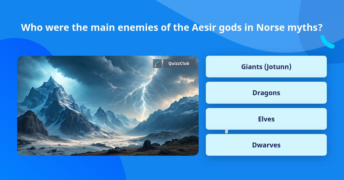 Who were the main enemies of the... | Trivia Answers | QuizzClub