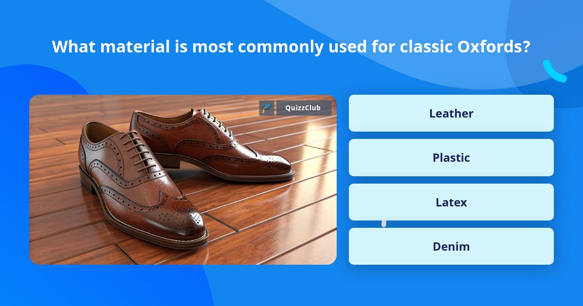 What material is most commonly used... | Trivia Questions | QuizzClub