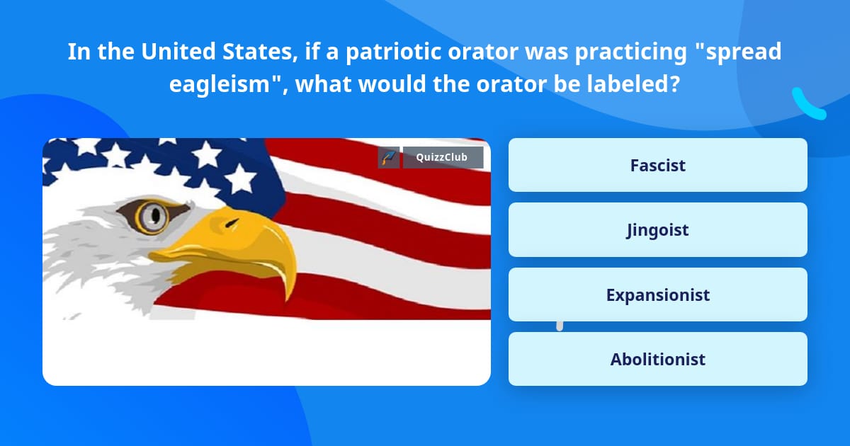 In the United States, if a patriotic... | Trivia Questions | QuizzClub