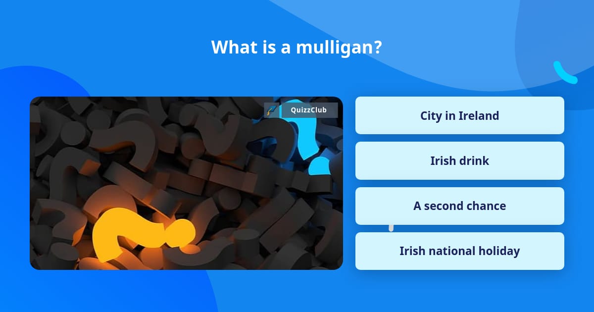 What is a mulligan? | Trivia Answers | QuizzClub