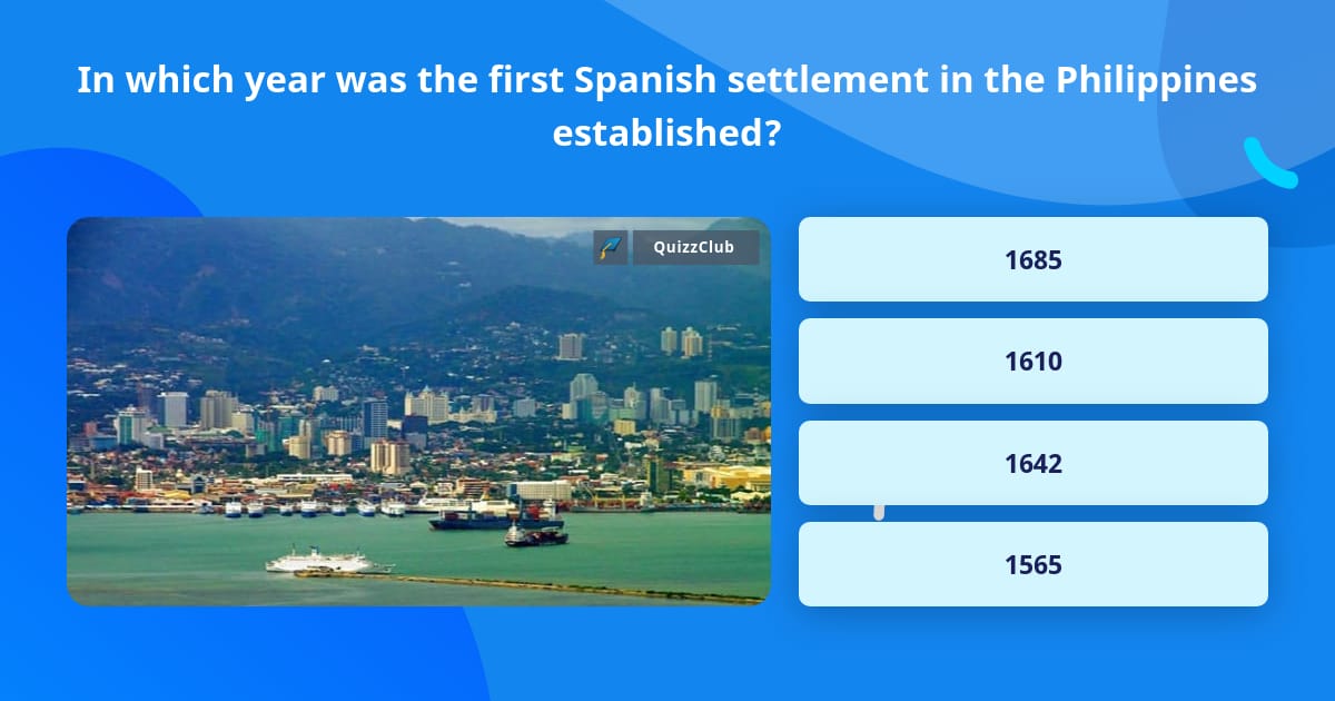 In which year was the first Spanish... | Trivia Answers | QuizzClub