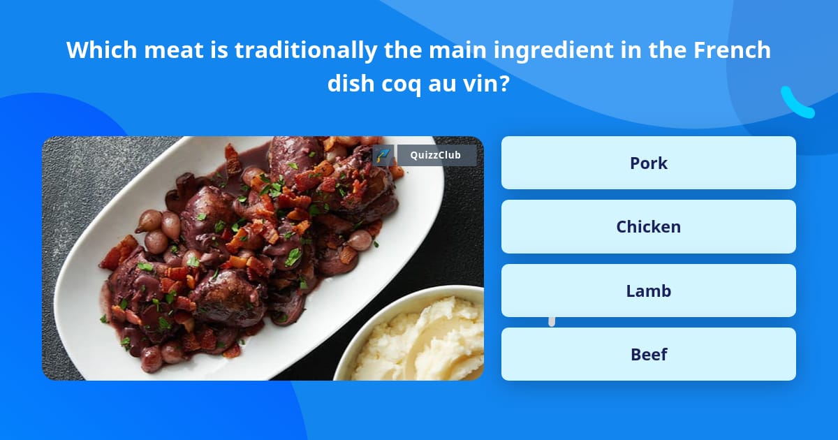 Which meat is traditionally the main... | Trivia Questions | QuizzClub