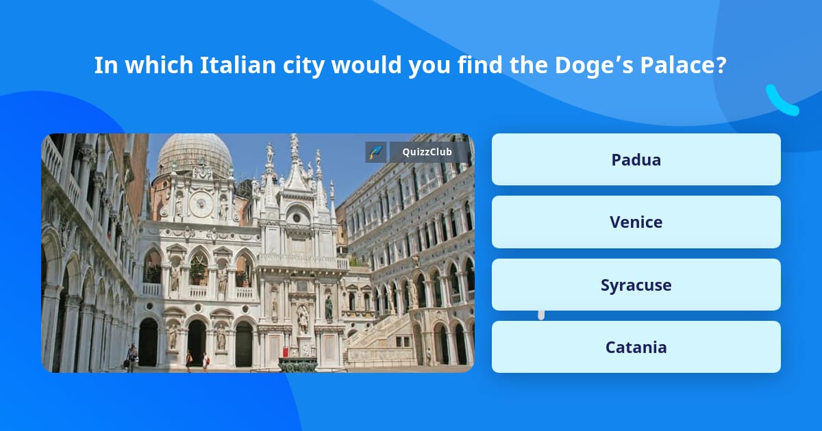 In which Italian city would you find... | Trivia Answers | QuizzClub