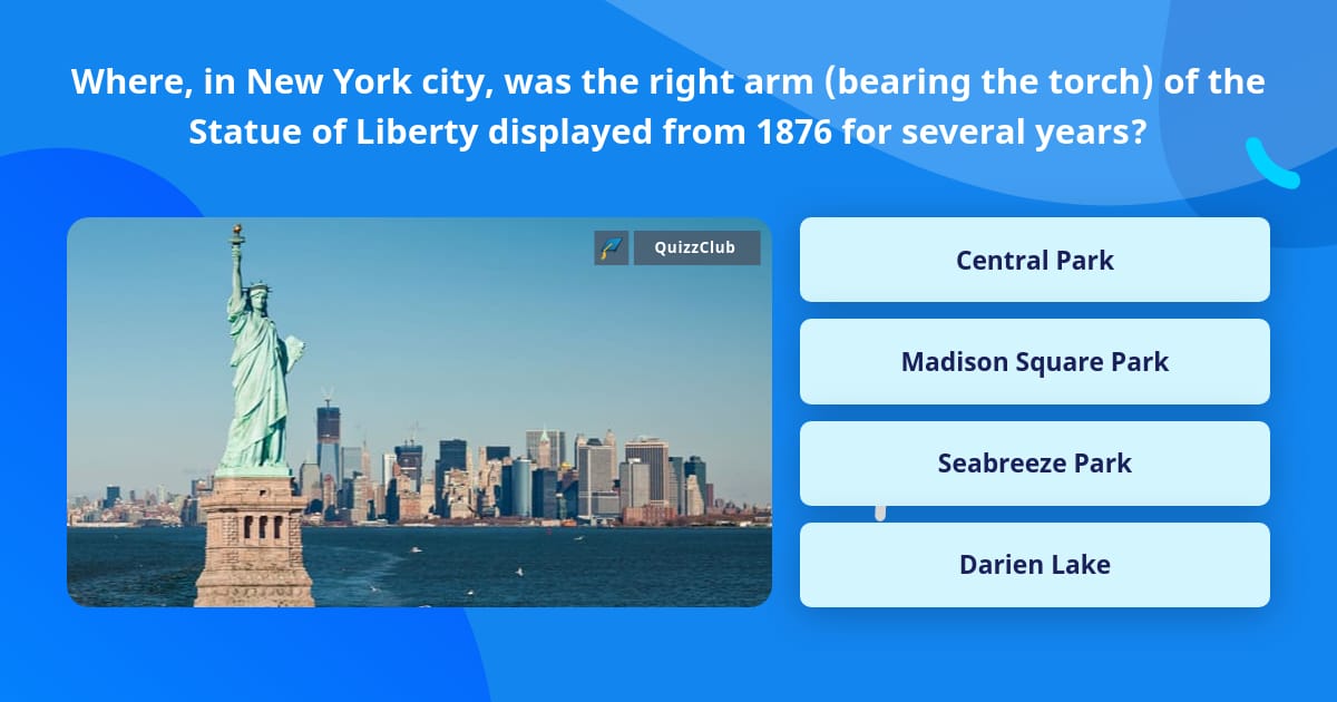 Where, in New York city, was the... | Trivia Questions | QuizzClub