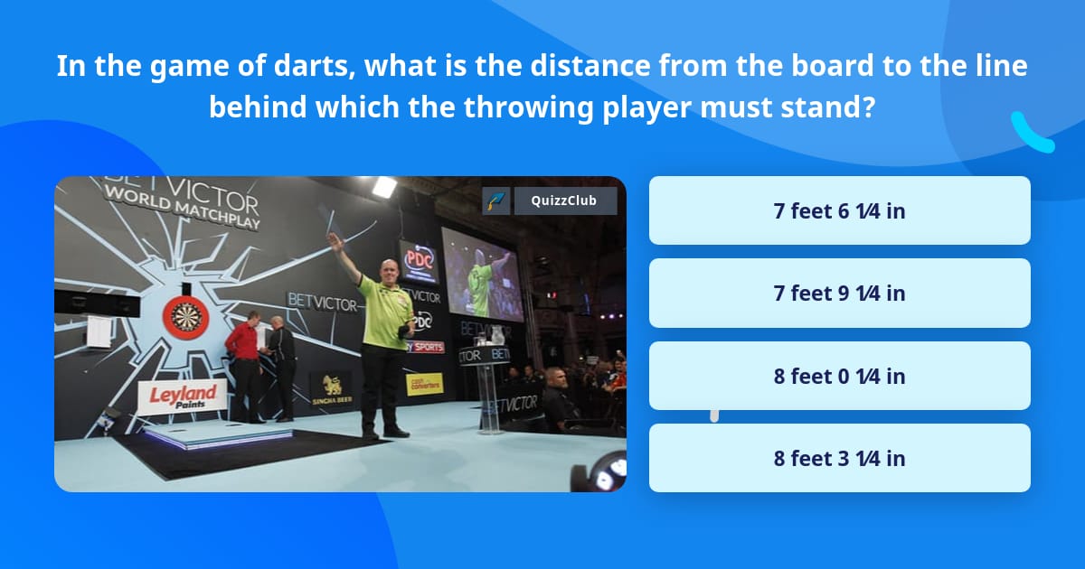 In the game of darts, what is the... | Trivia Questions | QuizzClub