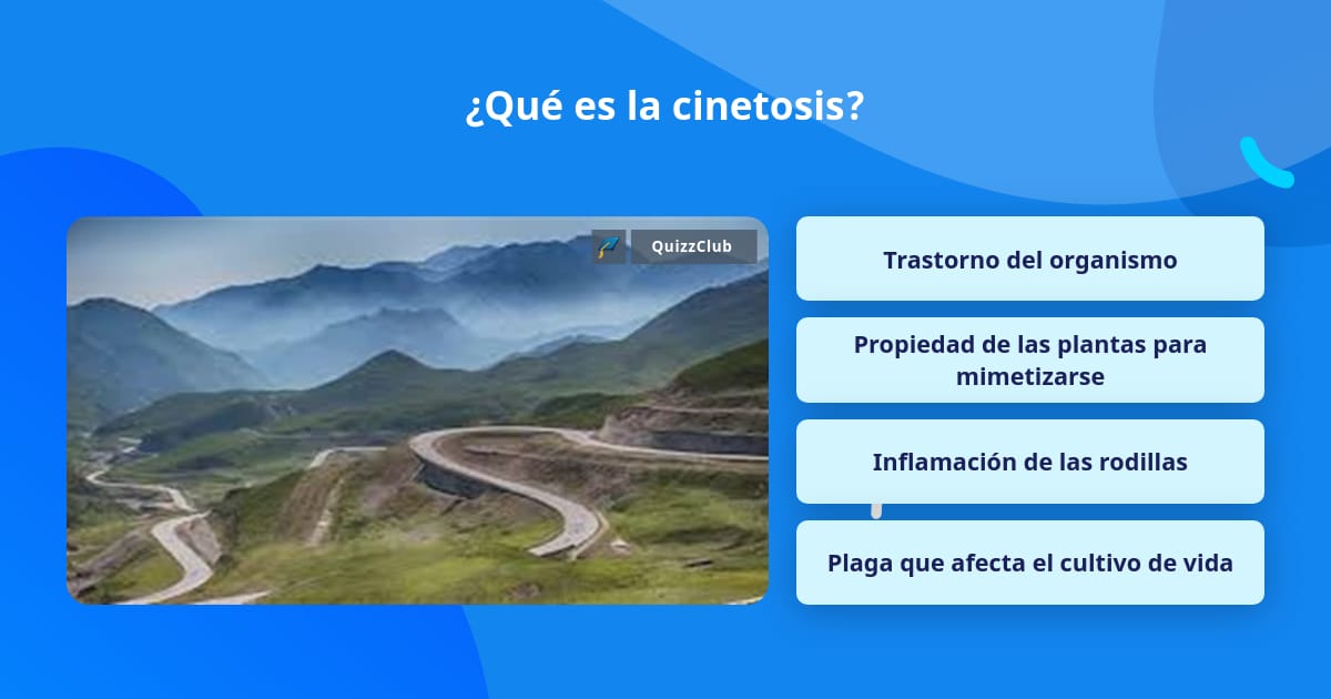 ¿Qué es la cinetosis? | Las Preguntas Trivia | QuizzClub