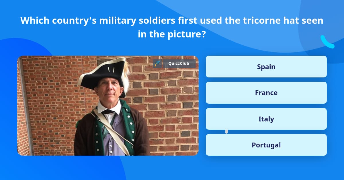 Which country's military soldiers... | Trivia Answers | QuizzClub