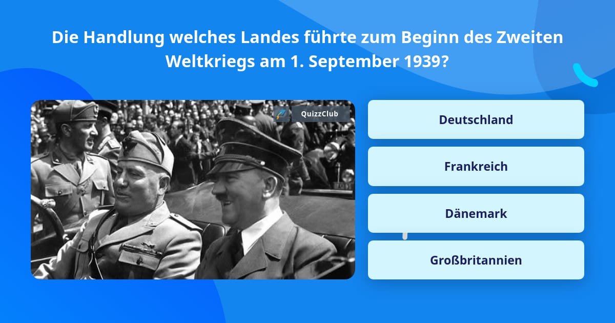 Die Handlung welches Landes führte... | Quizfragen | QuizzClub