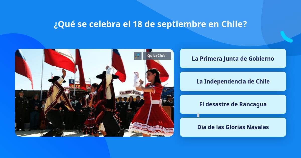 ¿Qué se celebra el 18 de septiembre... | Las Preguntas Trivia