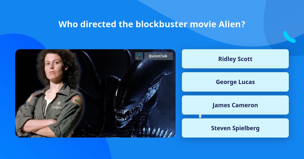 Who directed the blockbuster movie... | Trivia Answers | QuizzClub