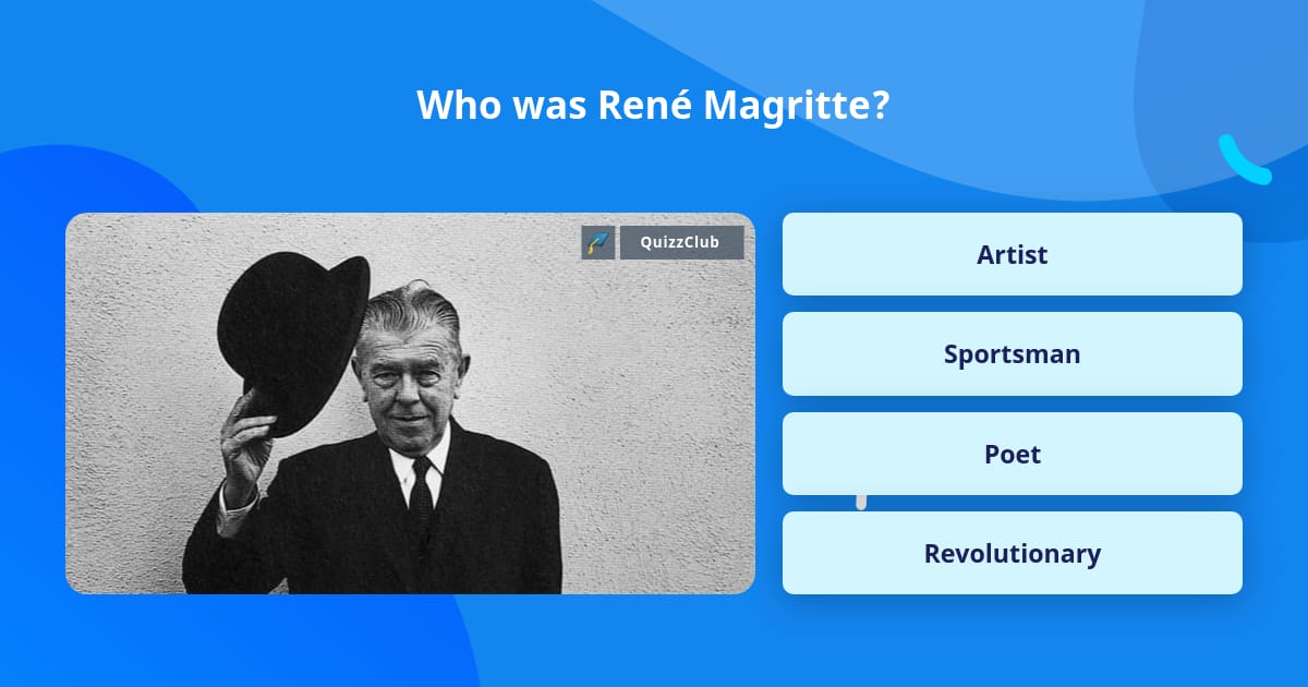 Who was René Magritte? | Trivia Questions | QuizzClub