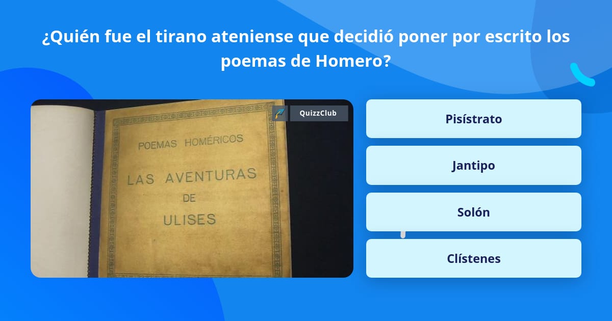 ¿Quién fue el tirano ateniense que... | La respuesta de Trivia