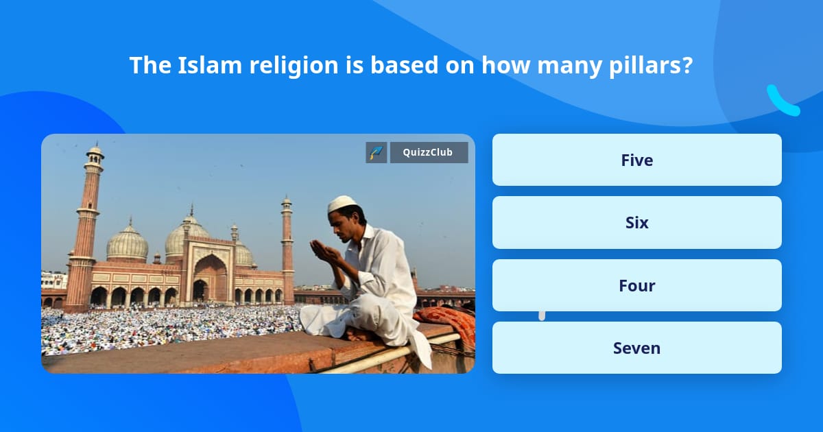 The Islam religion is based on how... | Trivia Questions | QuizzClub