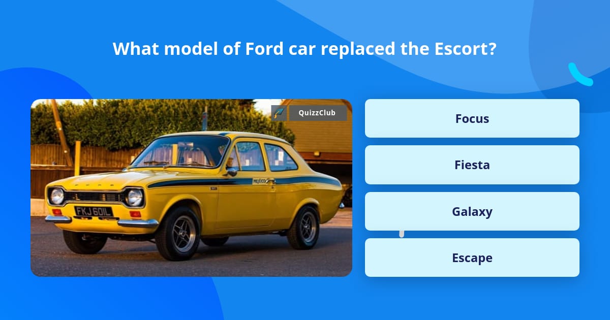 What model of Ford car replaced the... | Trivia Answers | QuizzClub