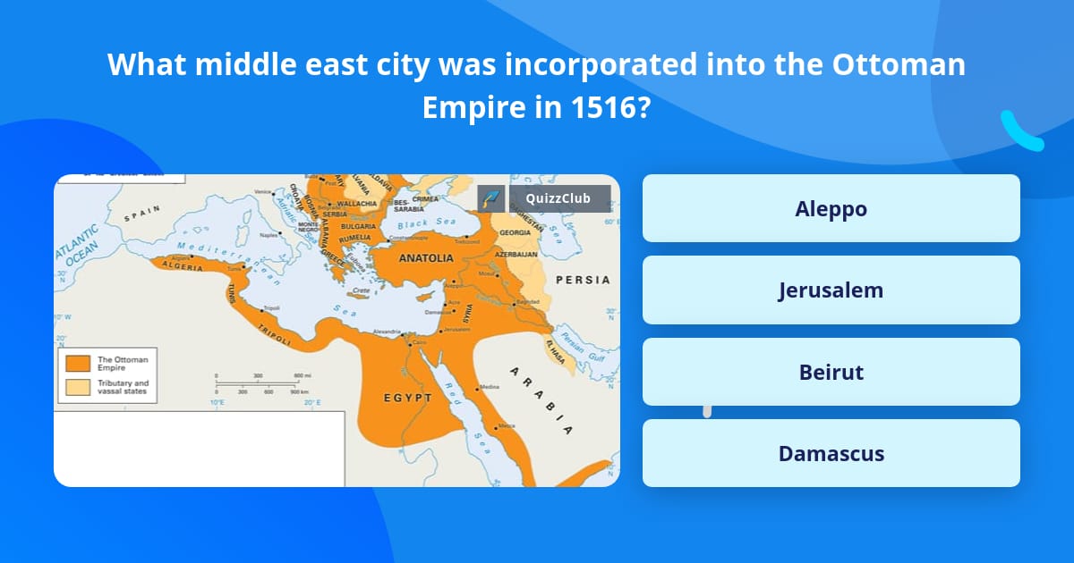 What middle east city was... | Trivia Answers | QuizzClub