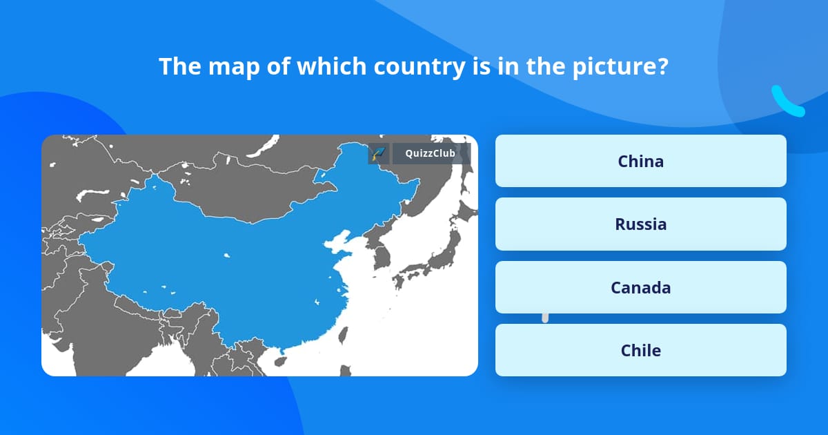The map of which country is in the... | Trivia Answers | QuizzClub