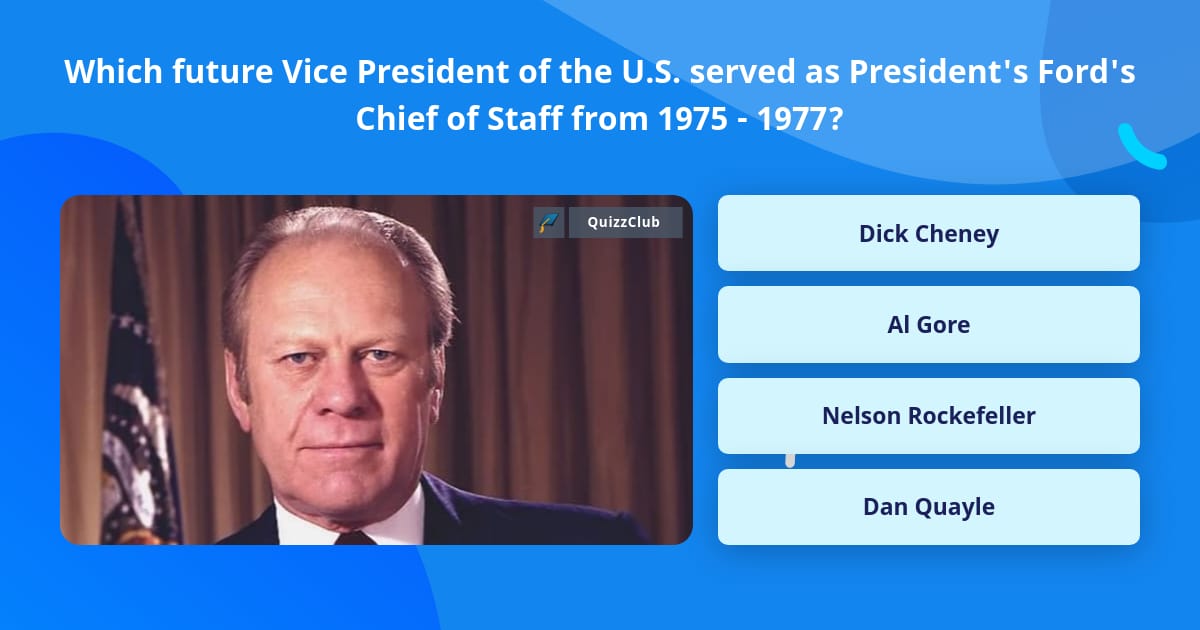 Which future Vice President of the... | Trivia Answers | QuizzClub