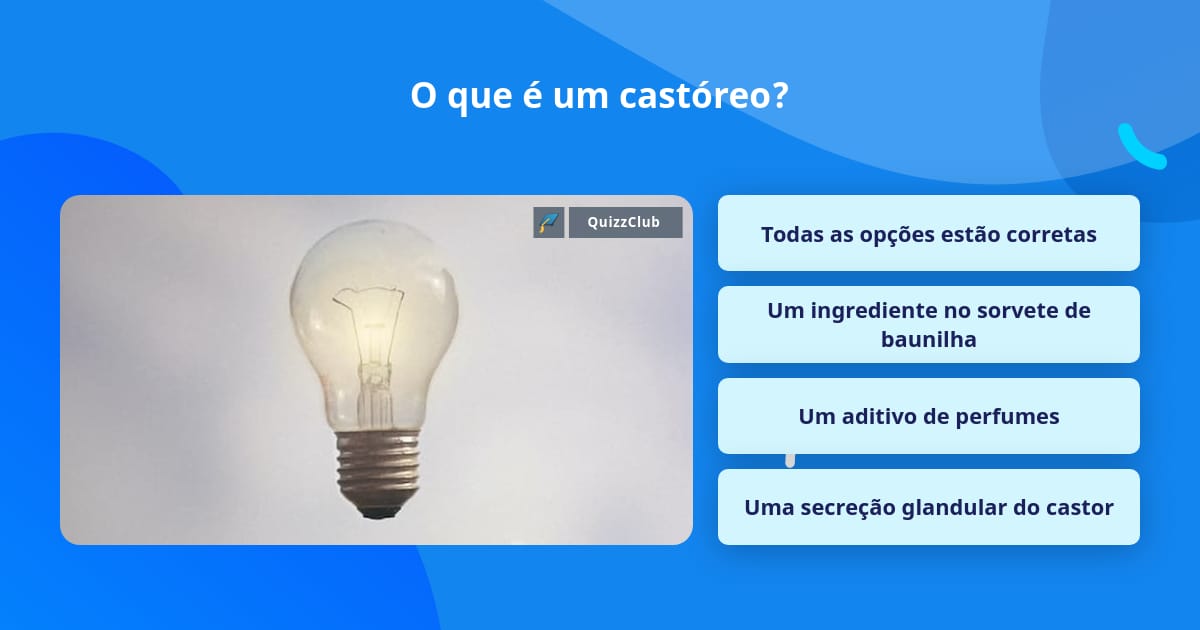 O que é um castóreo? | Respostas Triviais | QuizzClub