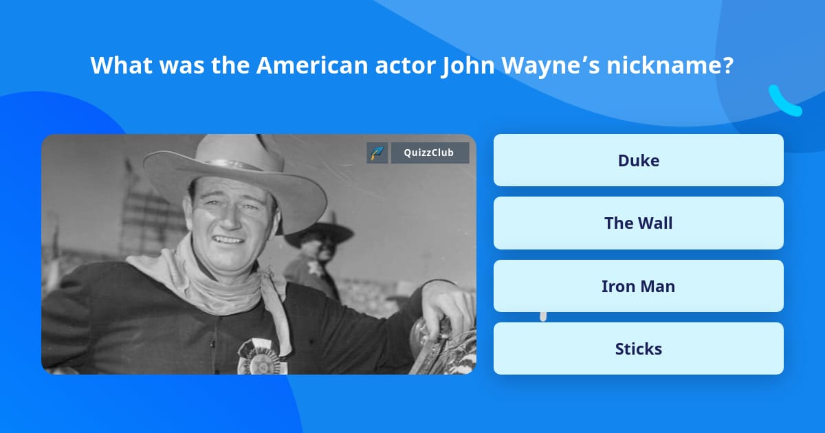 What was the American actor John... | Trivia Questions | QuizzClub