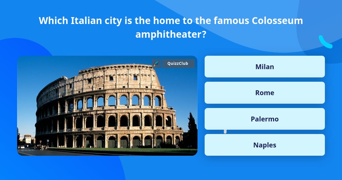 Which Italian city is the home to... | Trivia Answers | QuizzClub