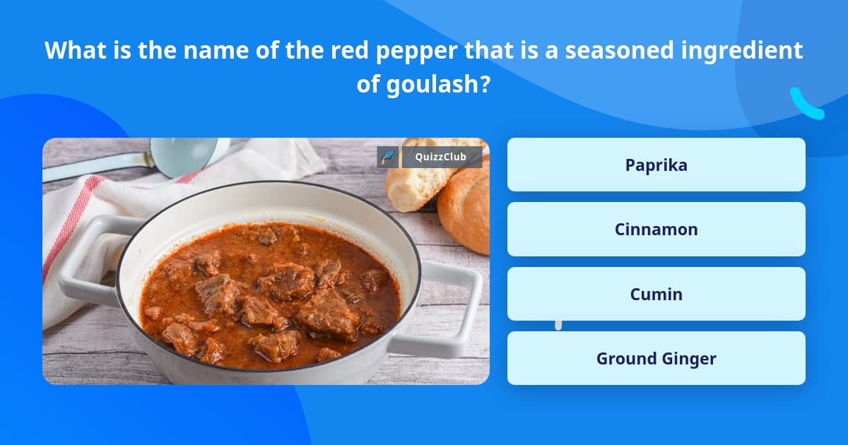 What is the name of the red pepper... | Trivia Answers | QuizzClub