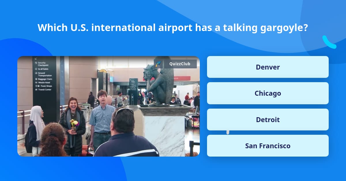 Which U.S. international airport has... | Trivia Answers | QuizzClub