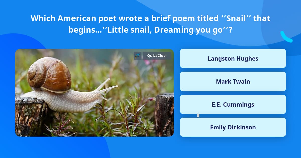 Which American poet wrote a brief... | Trivia Questions | QuizzClub