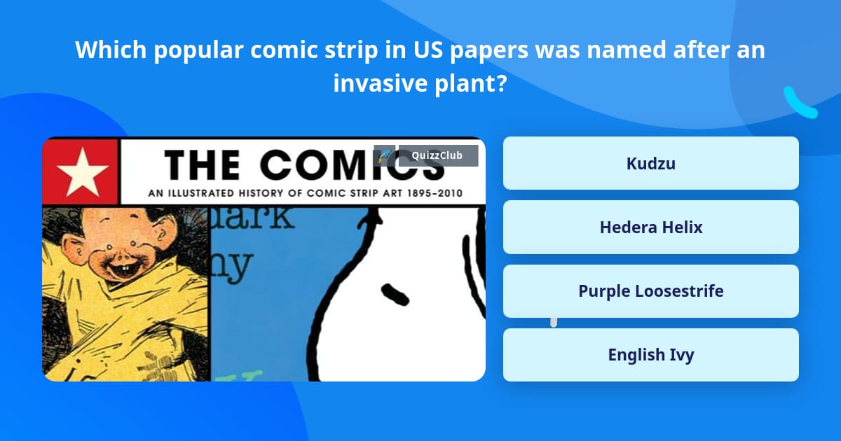 Which popular comic strip in US... | Trivia Questions | QuizzClub