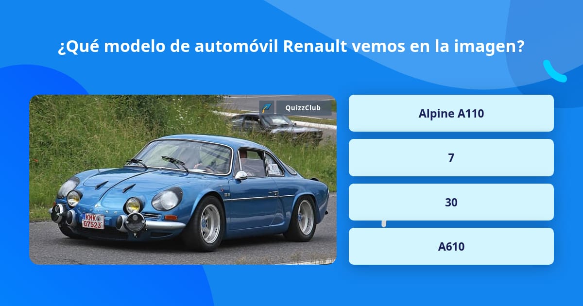 ¿Qué modelo de automóvil Renault... | La respuesta de Trivia