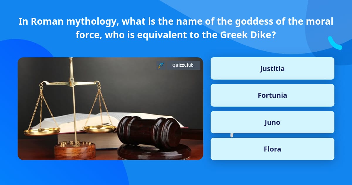 In Roman mythology, what is the name... | Trivia Answers | QuizzClub