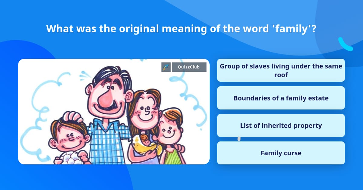 What was the original meaning of the... | Trivia Answers | QuizzClub