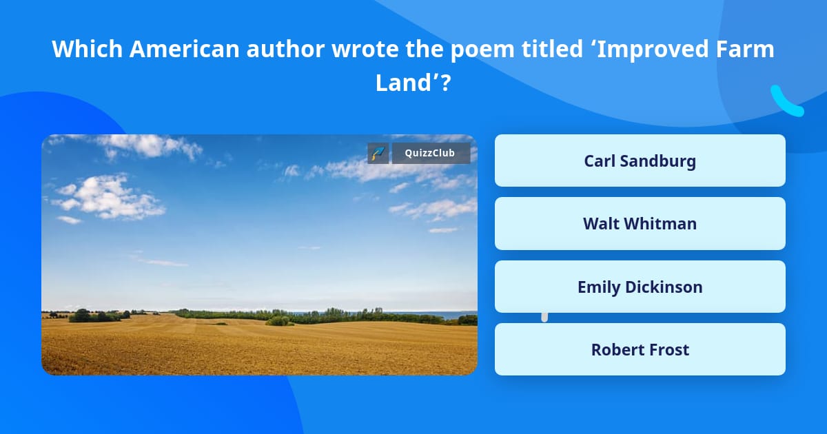 Which American author wrote the poem... | Trivia Answers | QuizzClub