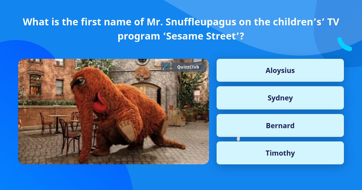 What is the first name of Mr.... | Trivia Answers | QuizzClub