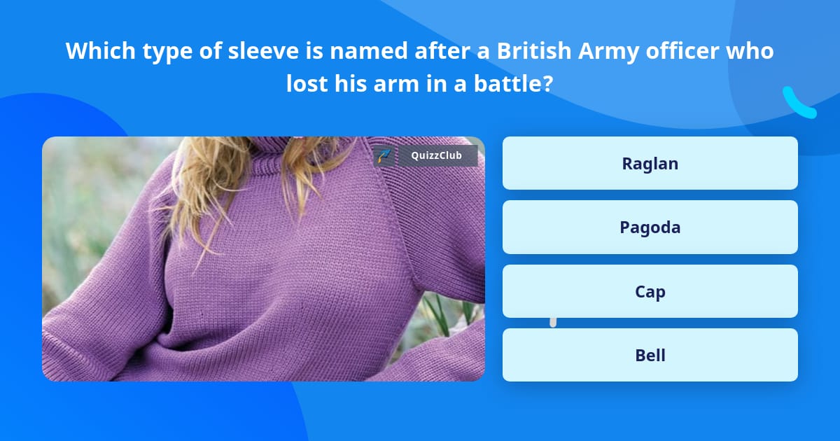 Which type of sleeve is named after... | Trivia Answers | QuizzClub