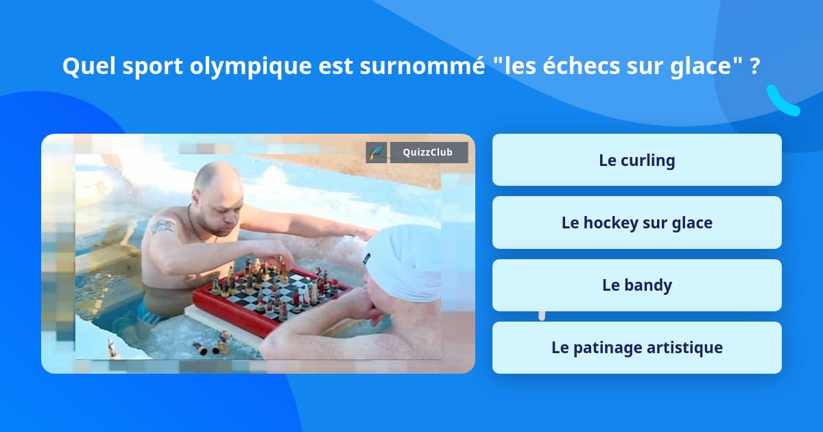 Quel sport olympique est surnommé... | Réponses au questionnaire